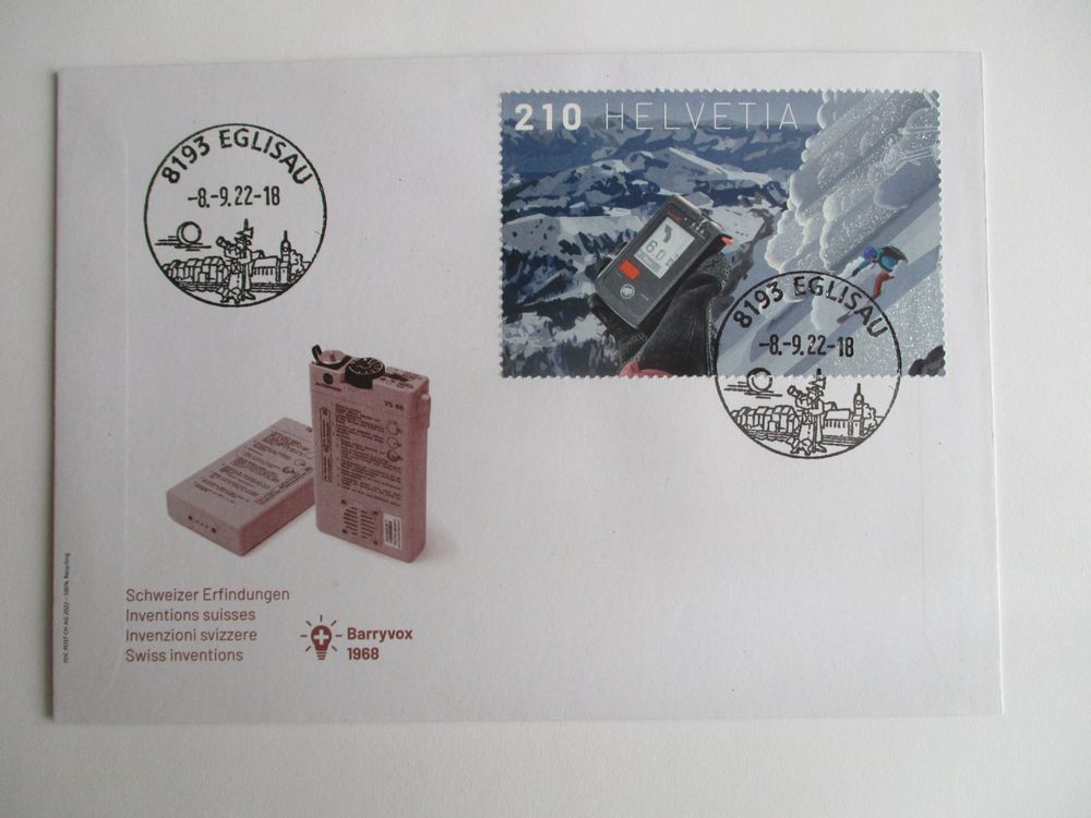 FDC Block Barryvox Ausschnitt auf Brief klein 8193 Eglisau (Gebraucht ...