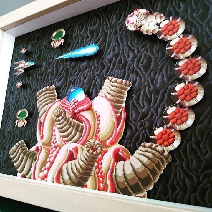 R-Type Gomander Boss Fight Scene Shadow Box Diorama (Neu (gemäss ...