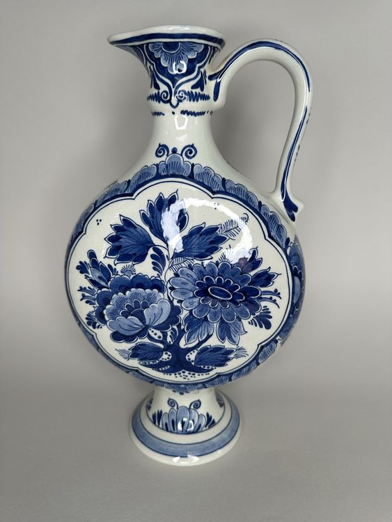 Vintage Original Delfts Blauw Raam Krug Vase Delft Blue (Gebraucht) in ...