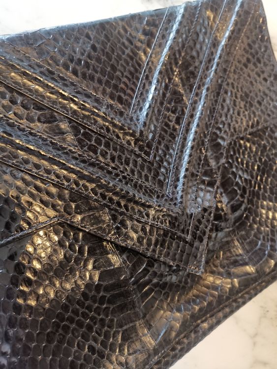 Vintage Tasche aus echtem Pythonleder | Kaufen auf Ricardo
