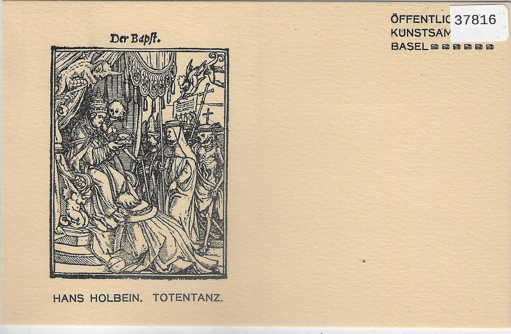 Basel - Hans Holbein - Totentanz - Der Bapst (Gebraucht) in Ettingen ...