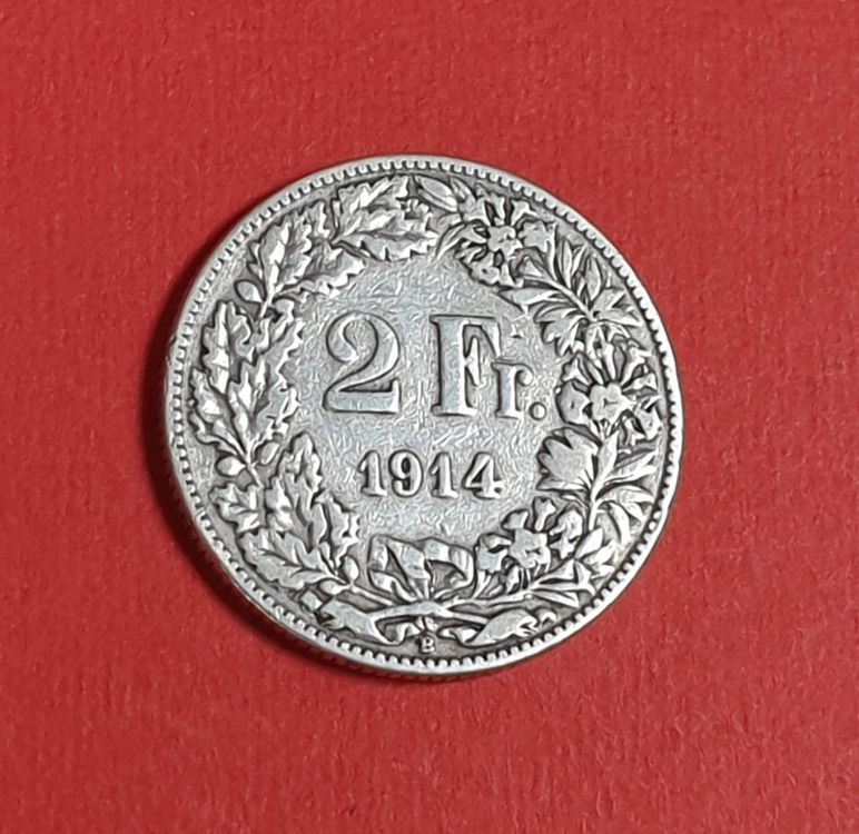 2 Franken 1914 „Silber“ (Gebraucht) in Uttigen für CHF 3 – mit Lieferung auf Ricardo kaufen