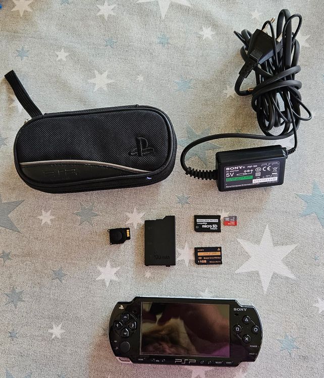 PSP Console + memory stick 16gb 2 batterie originale (D'occasion) à ...
