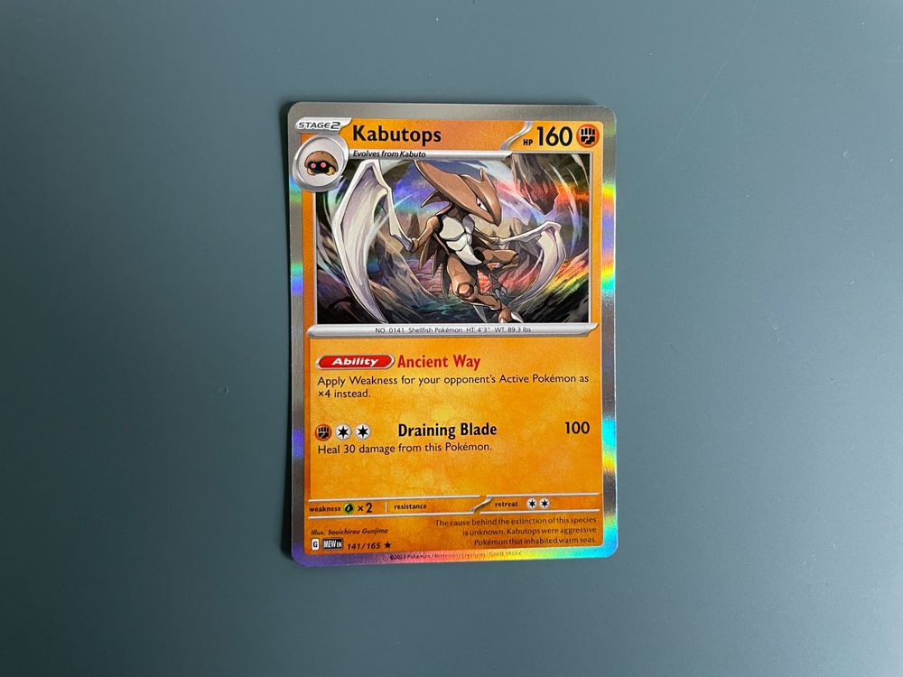 Kabutops Holo EN 151 Scarlet & Violet Pokemon (Neu (gemäss Beschreibung ...