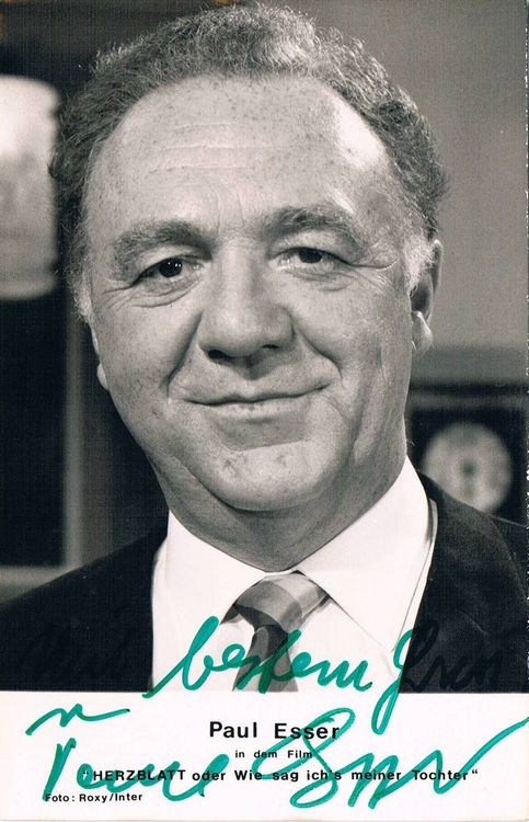 Paul Esser 1913-88 Autogramm signiert Vintage Foto 9x14cm (Gebraucht) in Bischofszell für CHF 9. ...