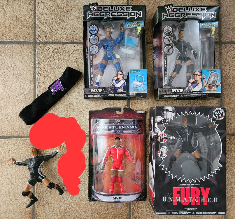 WWE Wrestling Figur Set MVP Montel Vontavious Porter (Neu (gemäss ...