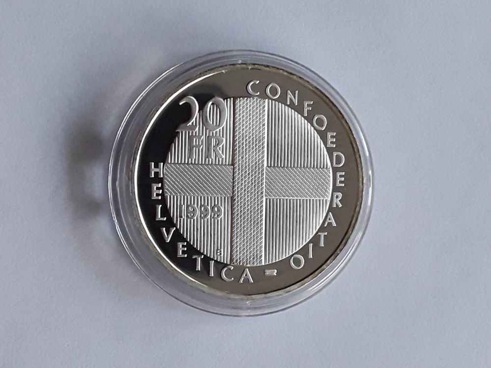 20 Fr. Gedenkmünze 1999 Dornach PP (Gebraucht) in Bazenheid für CHF 30 – mit Lieferung auf ...