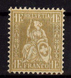 1864, Sitzende Helvetia, Nr. 36, weisses Papier, SBK 60.– ** | Kaufen auf Ricardo