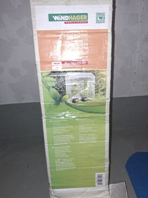 Tomatenhaus Windhager Alustar (noch original verpackt) (Neu und originalverpackt) in Wiedlisbach ...