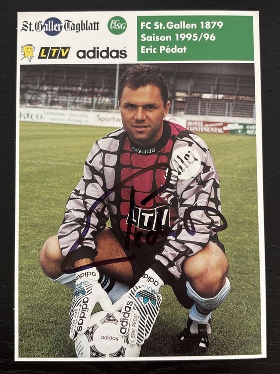 Signierte Sammlerkarte Eric Pédat FC St. Gallen (Gebraucht) in ...