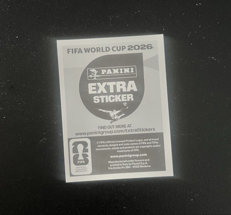 Panini FIFA World Cup 2026 Extra Sticker Jeremy Doku (Neu (gemäss ...