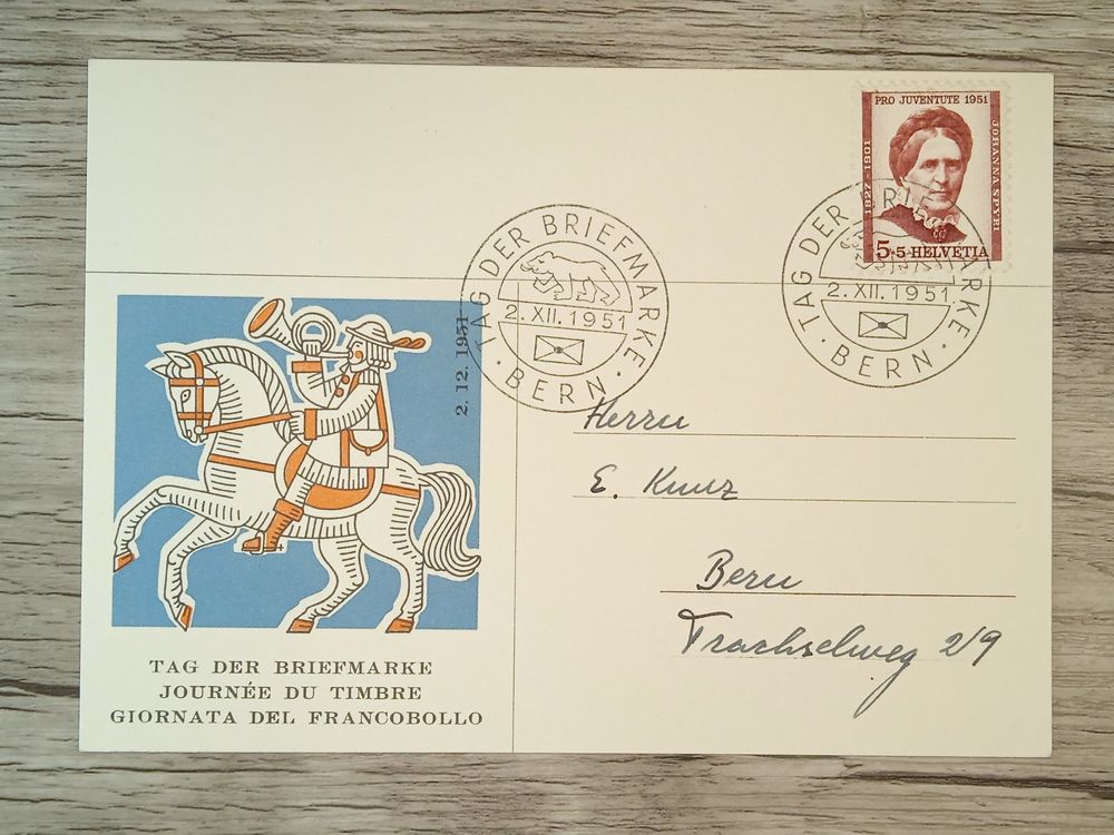 TR54 Carte postale + Timbre Suisse 1951 | Kaufen auf Ricardo