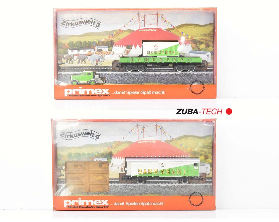Primex 2x Set Zirkuswagenset Sarrasani DB H0 WS (Gebraucht) in St ...