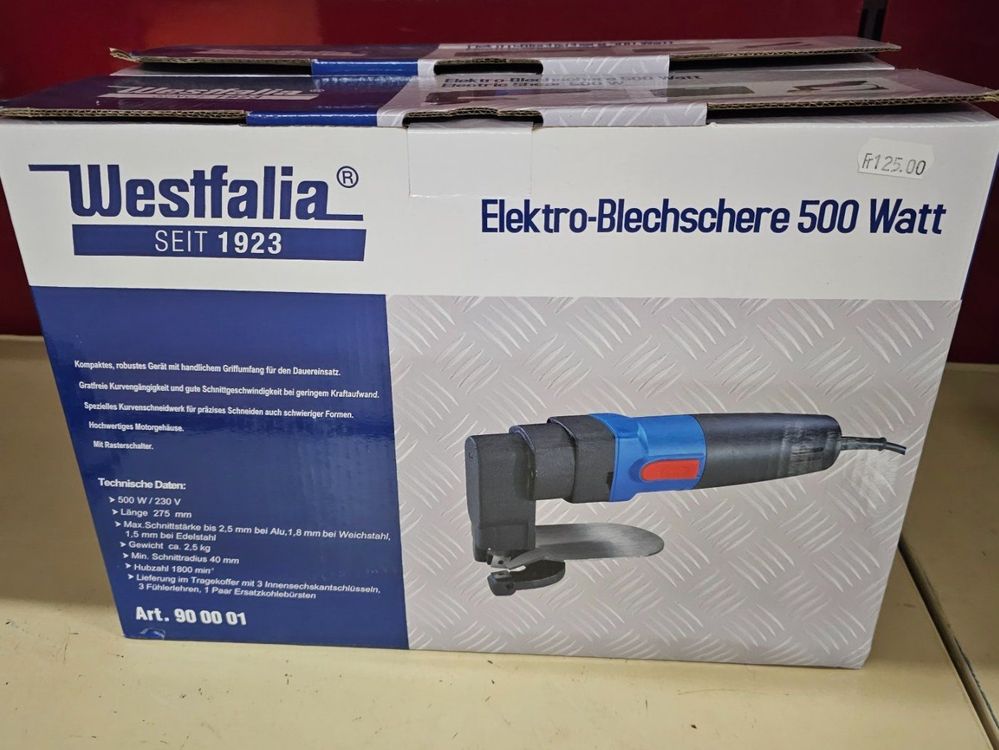 Elektro Blechschere 500 W von Westfalia (Neu und originalverpackt) in ...