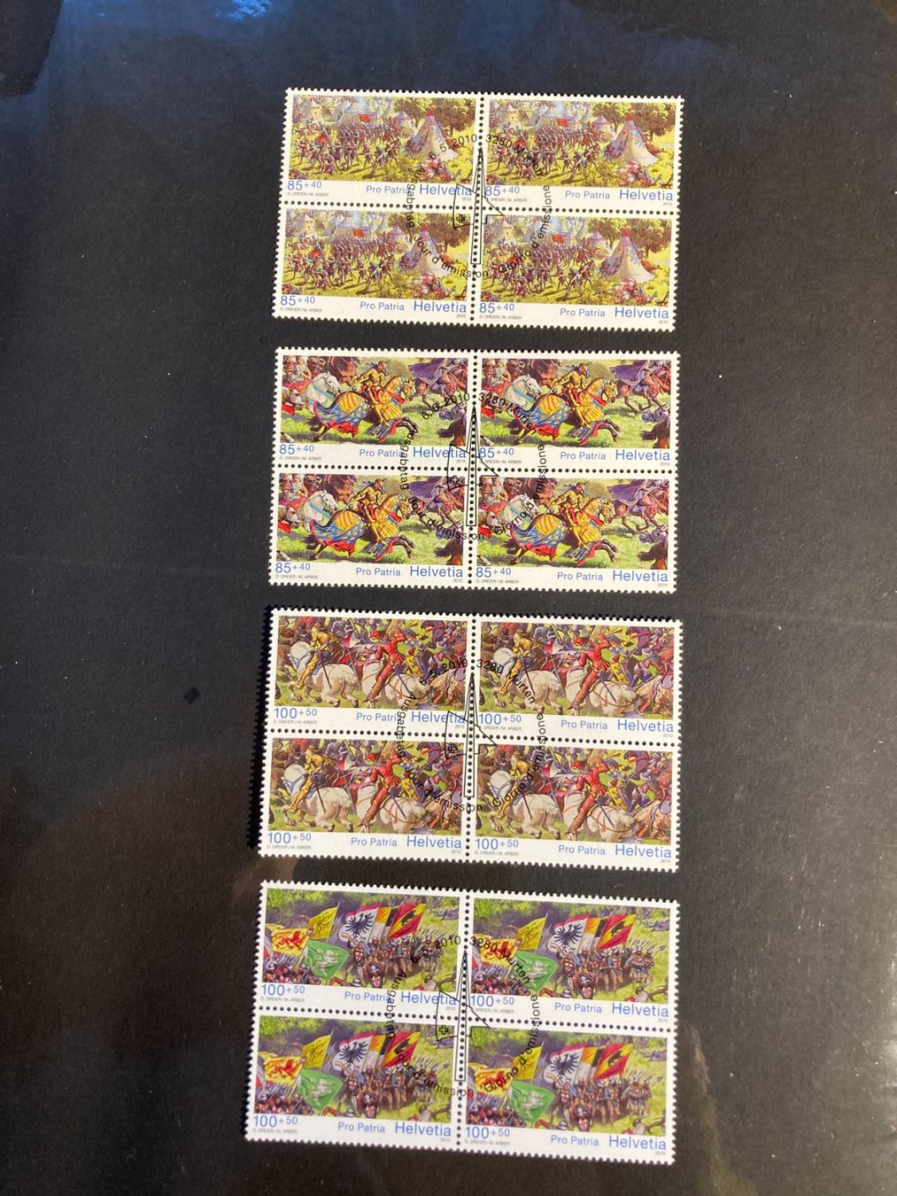 Schweiz 2010 Satz 4er-Block Pro Patria Murtenpanorama 1.Tag (Neu ...