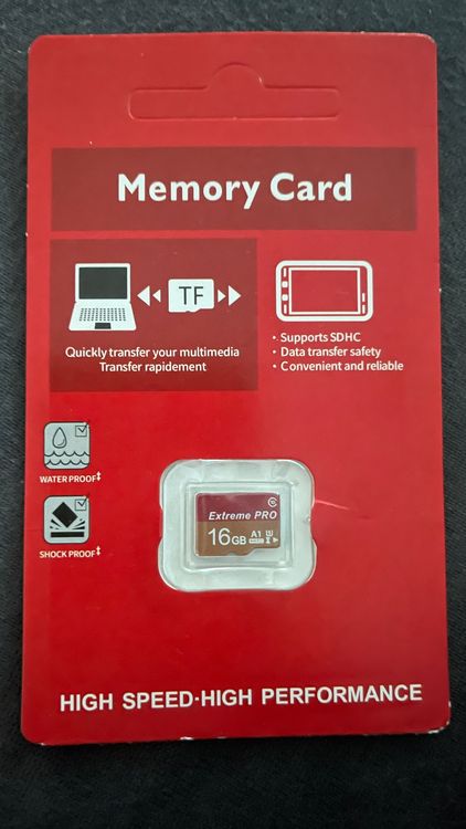 Micro SD 16Gb Extreme Pro (Neu und originalverpackt) in niederurnen für CHF 3.5 – mit Lieferung ...