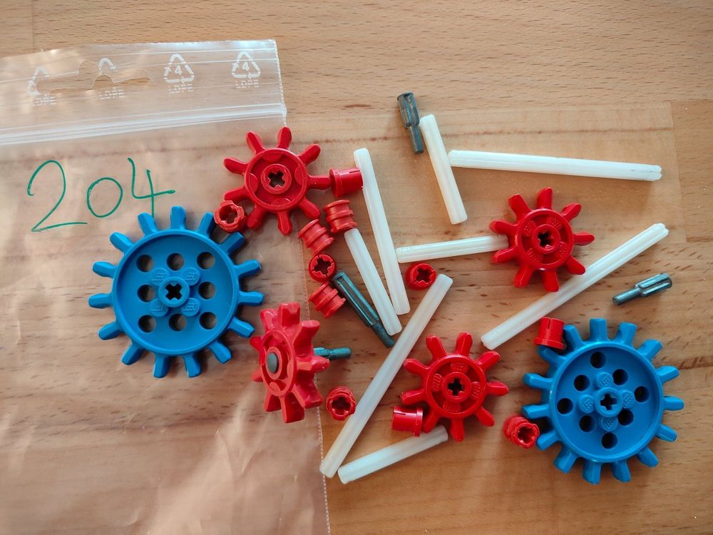 Lego; alte technic Zahnr., weisse Achsen, Metallachsen /V204 | Kaufen auf Ricardo