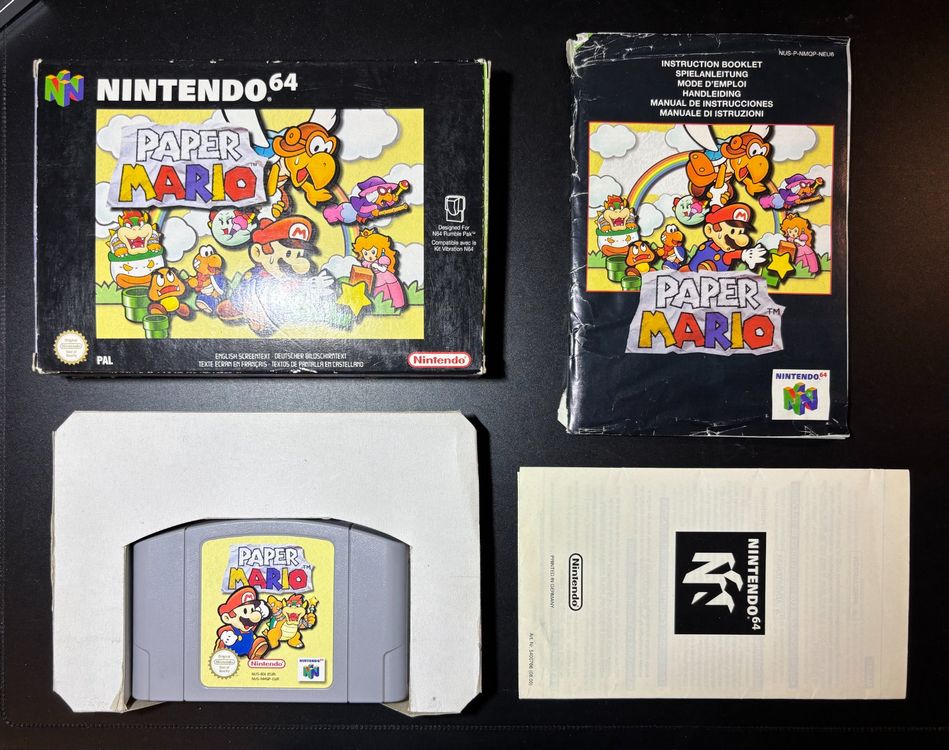 Paper Mario Nintendo 64 - PAL - Complete (BOX + Manual) (Gebraucht) in ...