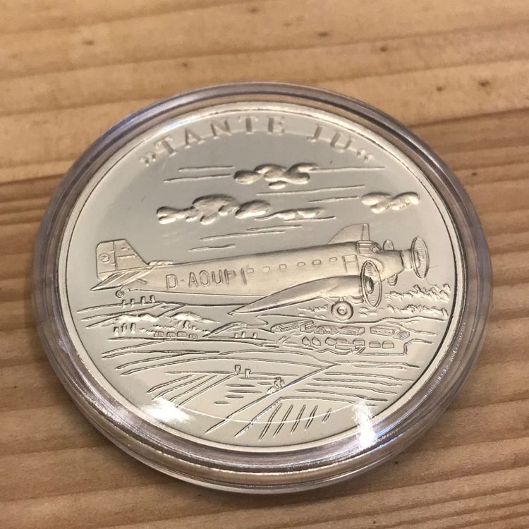 Medaille Junkers JU-52 Tante Ju/Der Traum vom Fliegen 1998 | Kaufen auf Ricardo