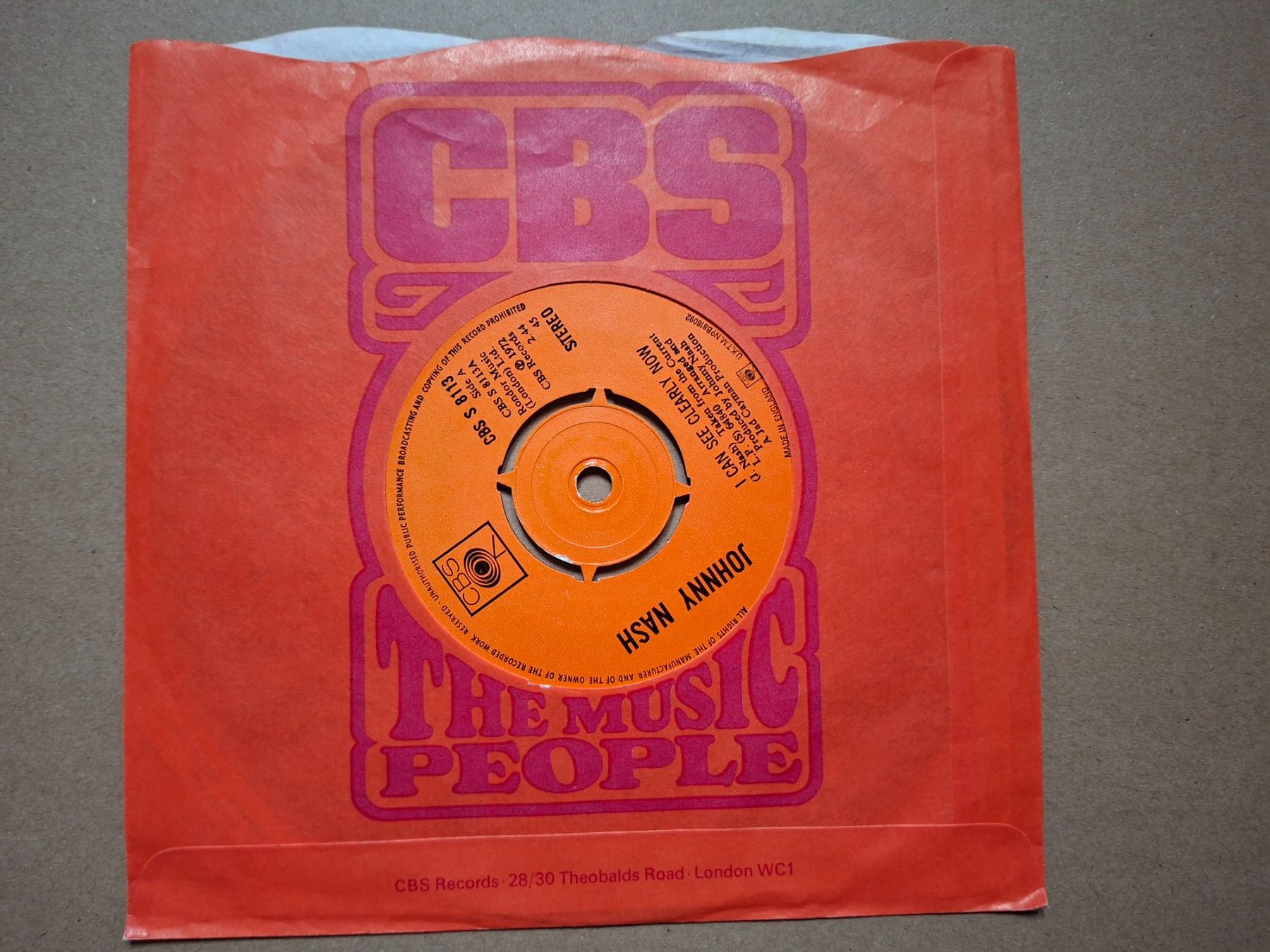 7'' Johnny Nash - I Can See Clearly Now (Gebraucht) in Burg AG für CHF ...