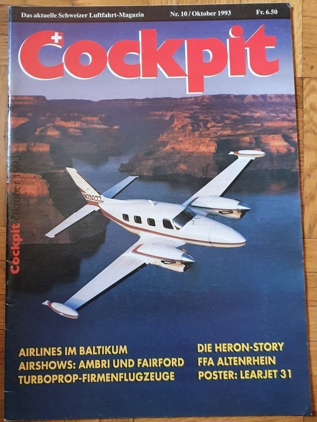 Cockpit 10/93 FFA Altenrhein Heron Baltikum Ambri xx (Gebraucht) in Flawil für CHF 12 – mit ...