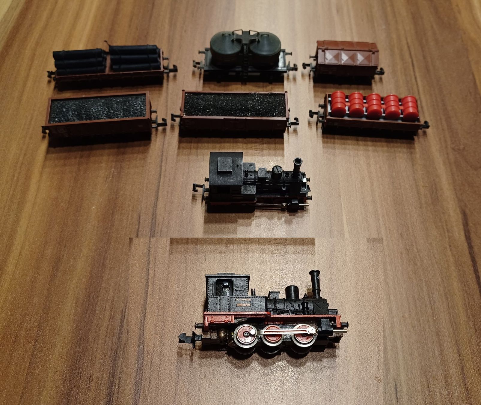 Trix Dampflokomotive mit 6 Güterwagen Spur N (1) (Gebraucht) in Niederrohrdorf für CHF 125 – mit ...