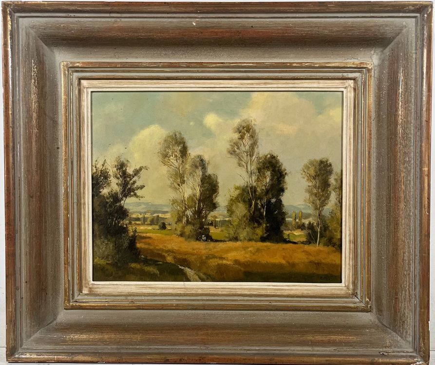 Rudolf Müller (1892-1972) Landschafts Gemälde mit Personen | Acheter sur Ricardo