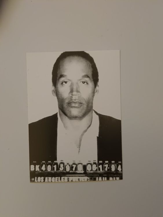 OJ Simpson 1994 Mugshot Sports Collectors Convention Card`s (Gebraucht ...