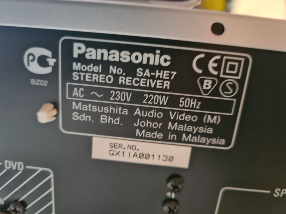 Panasonic AV CONTROL RECEIVER SA-HE7 [Verstärker] (Neu (gemäss Beschreibung)) in für CHF 70 ...