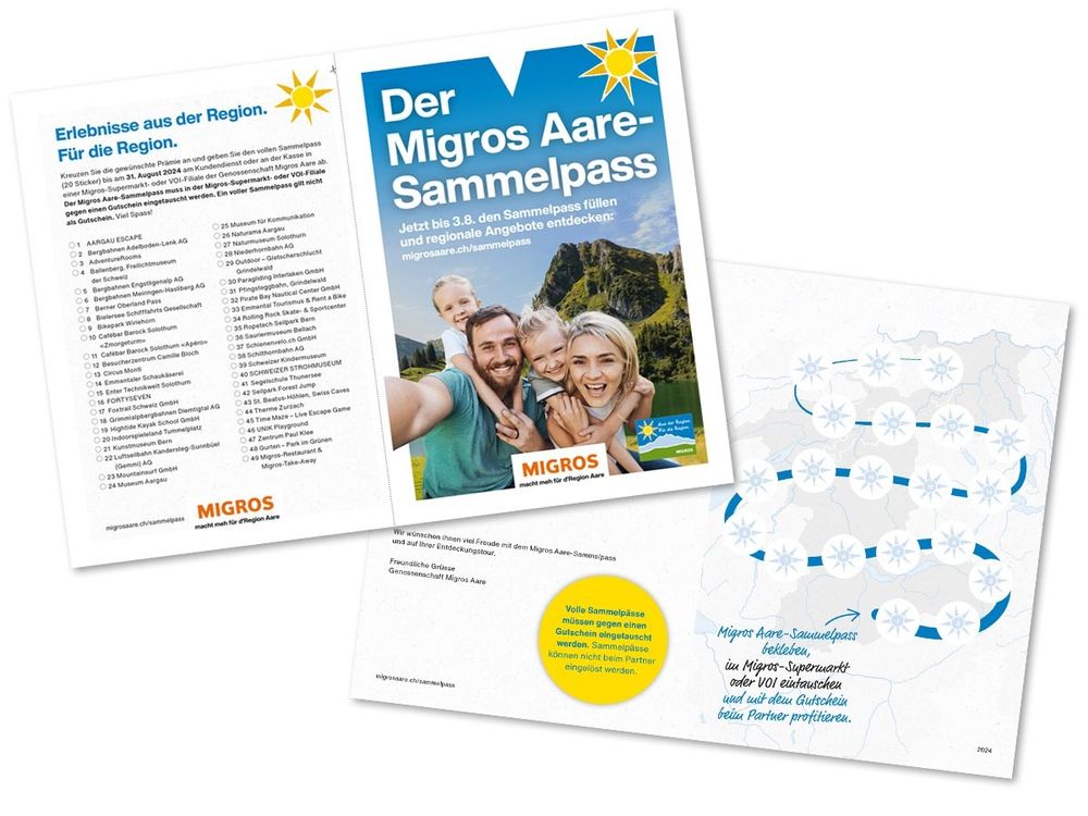 Migros Aare Sammelpass 1 volle Karte (Neu (gemäss Beschreibung)) in Luterbach für CHF 3.3 – mit ...