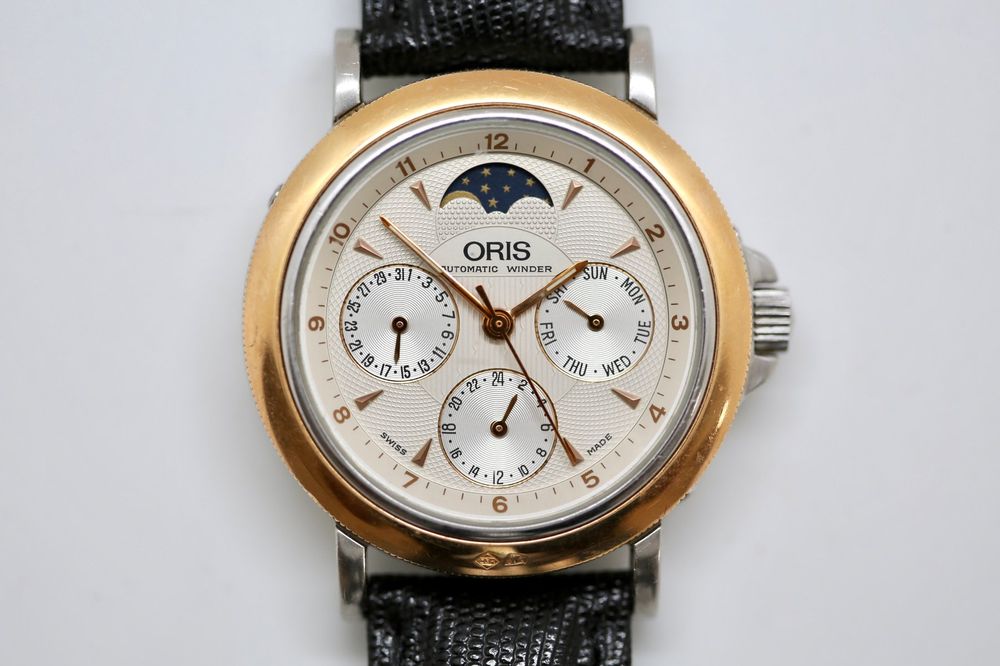 Oris Complications Automatic Winder mit Goldlünette (Gebraucht) in ...