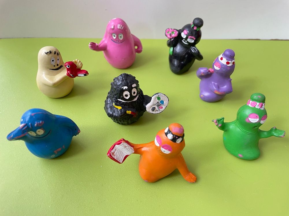 8x Barbapapa Familie Heimo Comic Figur Comicfigur 70er KULT (Gebraucht ...