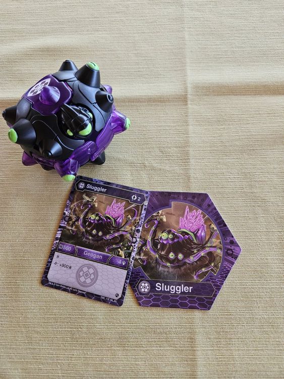 Bakugan Slugger Geogan seltene Karte & Figur, Top Zustand! (Gebraucht ...