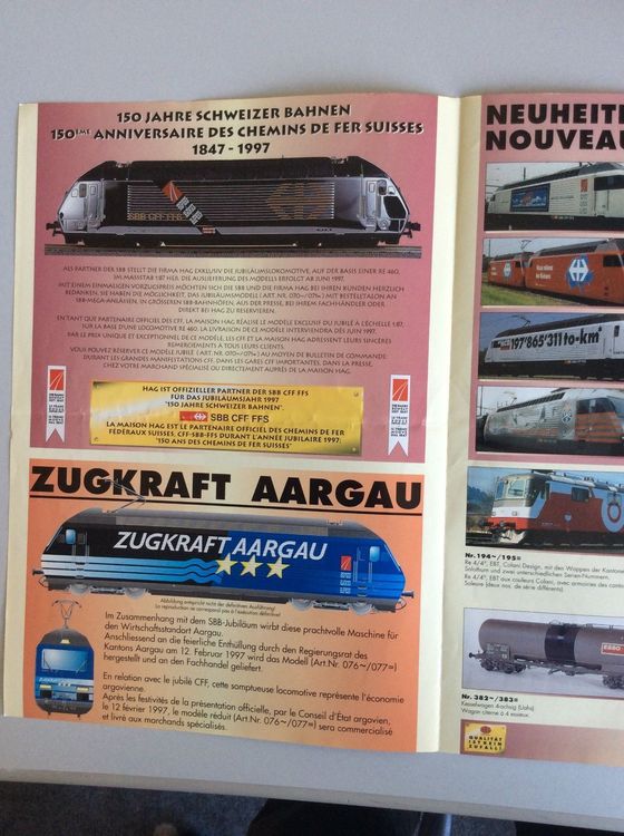 HAG Info 1997 150 Jahre Schweizer Bahnen (Gebraucht) in Luzern für CHF 1 – mit Lieferung auf ...