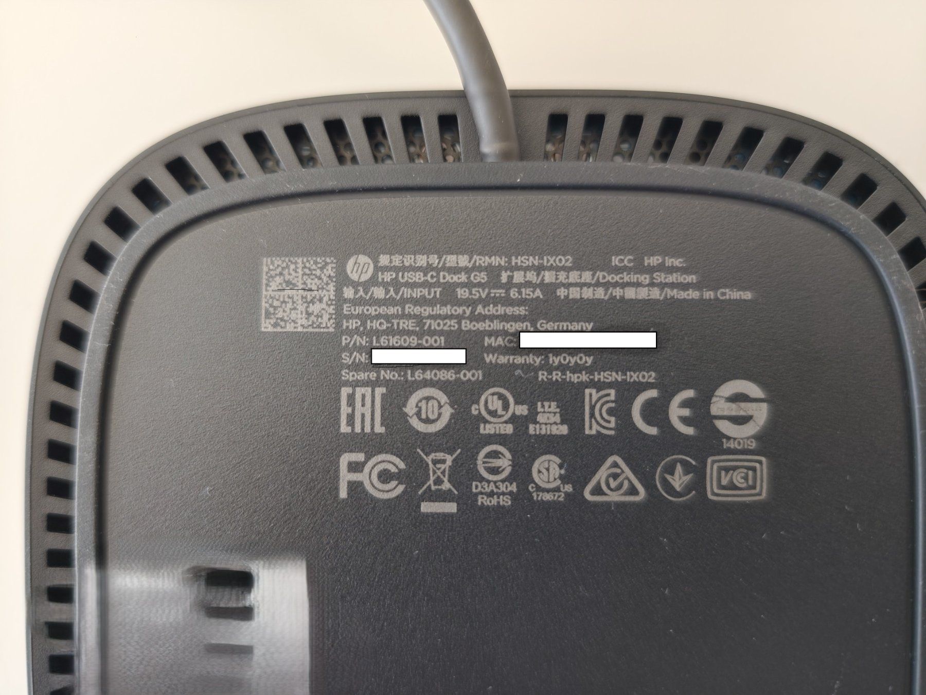 HP USB-C Universal Dock G5 HSN-IX02 (Gebraucht) in Wald ZH für CHF 78 ...