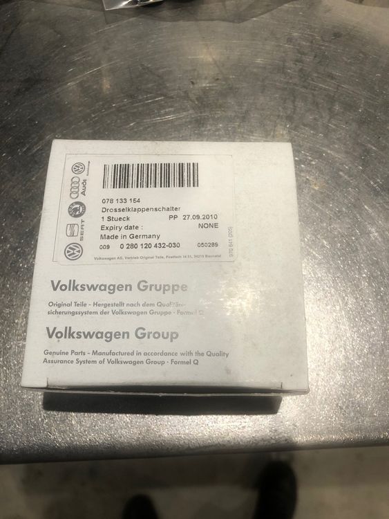 Audi C4 Drosselklappenpotentiometer Neu Art. Nr. 078133154 (Neu und ...