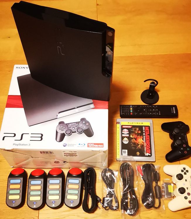 PlayStation 3 Konsole mit Buzz Zubehör und MGS Game komplett | Kaufen ...