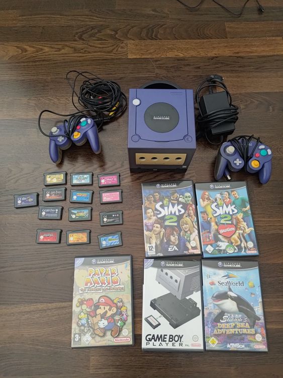 Nintendo Gamecube Paket inkl. Paper Mario und GBA Player (Gebraucht) in ...