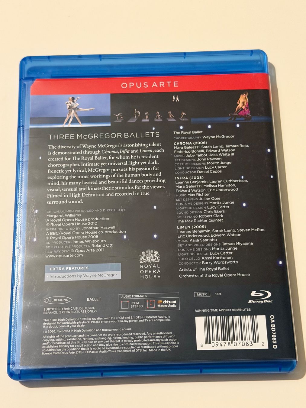 Royal Ballet: Wayne McGregor - Chroma Infra Limen Blu-ray (Neu (gemäss ...