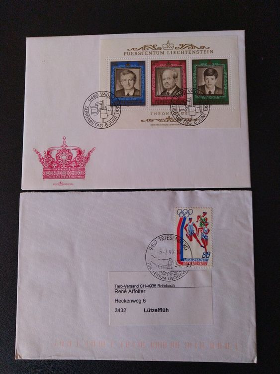 Briefe und Maximumkarten Fürstentum Liechtenstein | Kaufen auf Ricardo