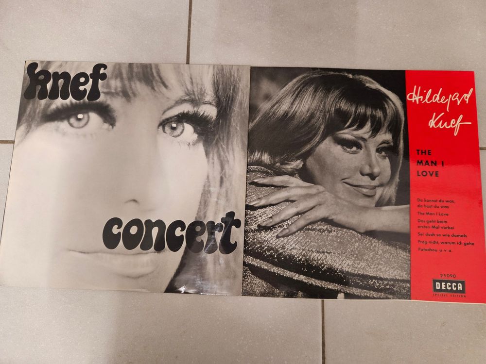 Hildegard Knef - Concert - Vinyl Schallplatte - 2 Stück (Gebraucht) in ...