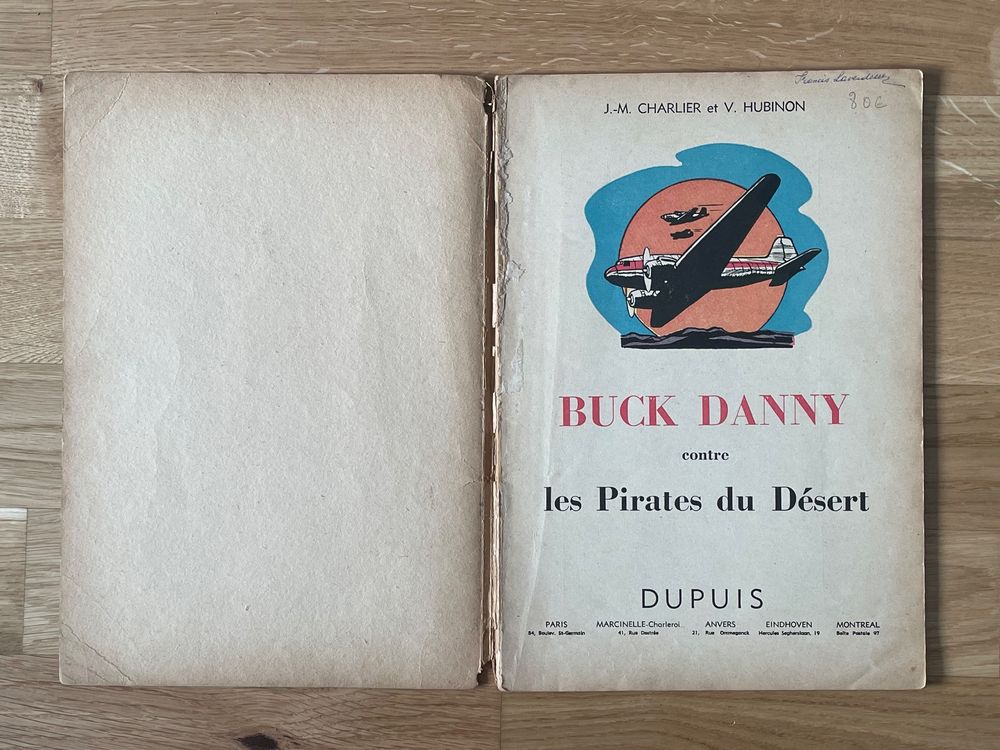 BUCK DANNY 8 : LES PIRATES DU DÉSERT EO 1952 (Gebraucht) in Lausanne ...