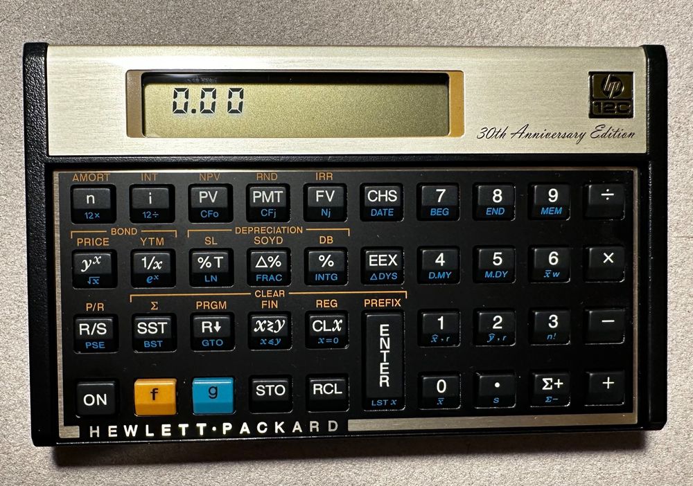 HP 12c 30th Anniversary Edition Financial Calculator wie neu (Neu ...