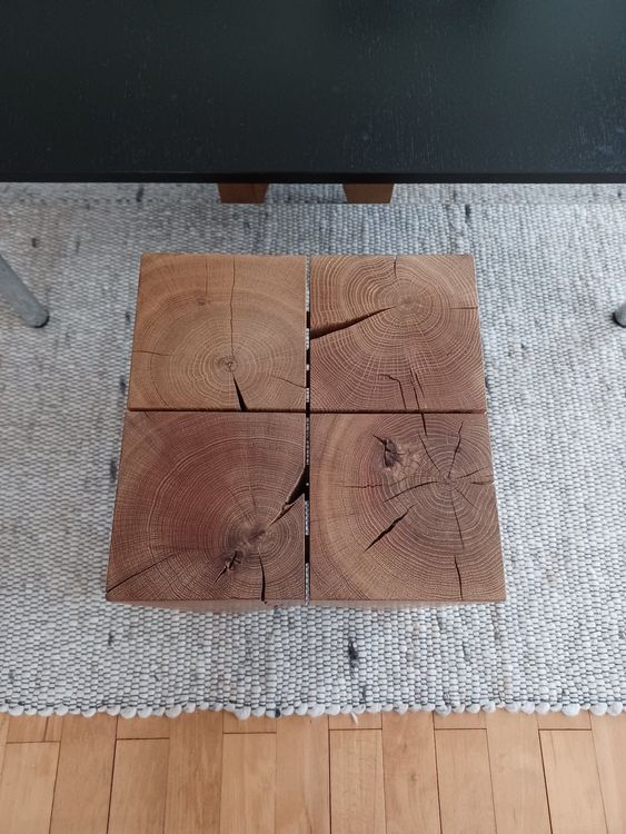 E15 Hocker Beistelltisch Backenzahn Eiche Kernholz Design | Kaufen auf ...