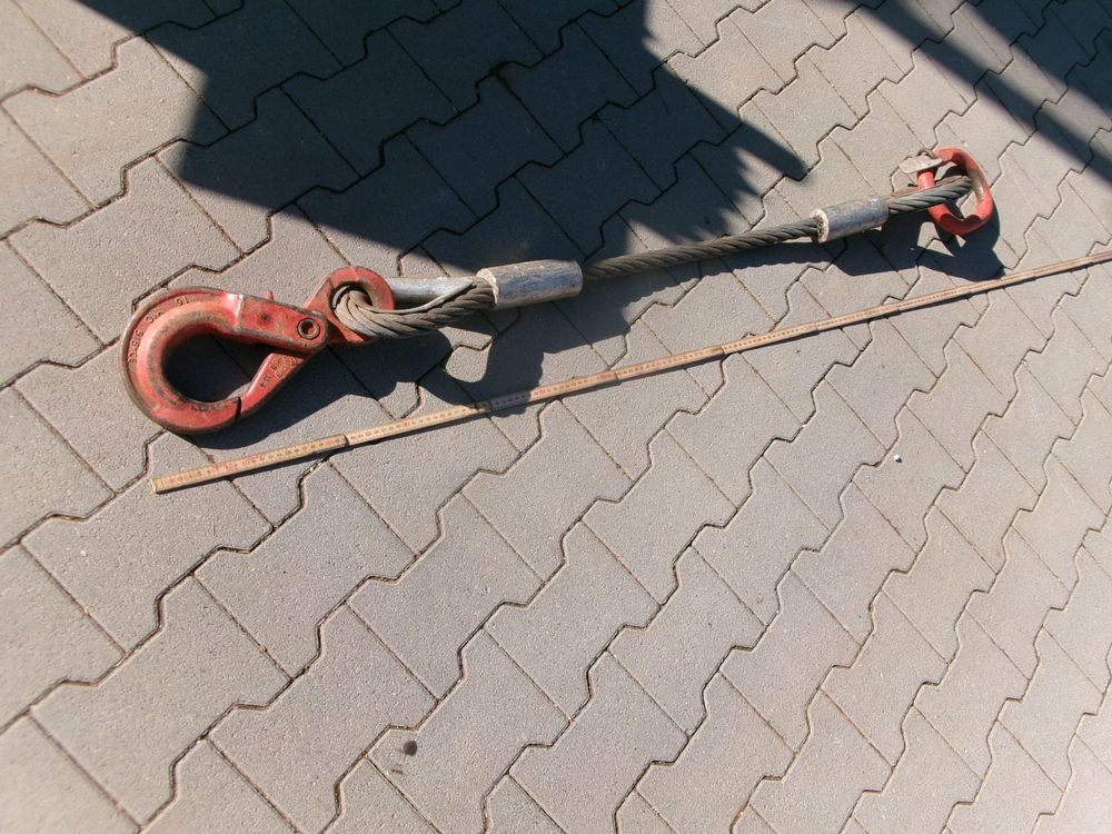 Bagger -Trax -Kran - Drahtseil mit Haken / Öse (Gebraucht) in ...