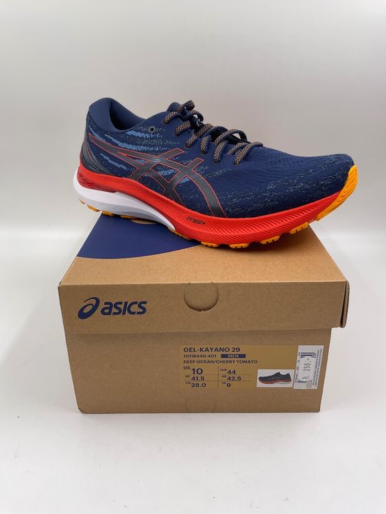 ASICS GEL-KAYANO 29 1011B440-401 MEN DEEP OCEAN/CHERRY TOMAT (Neu und ...