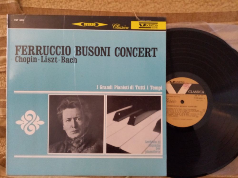 Ferruccio BUSONI: Concert CHOPIN, LISZT, BACH; LP Vedette (Gebraucht) in Möriken AG für CHF 5 ...