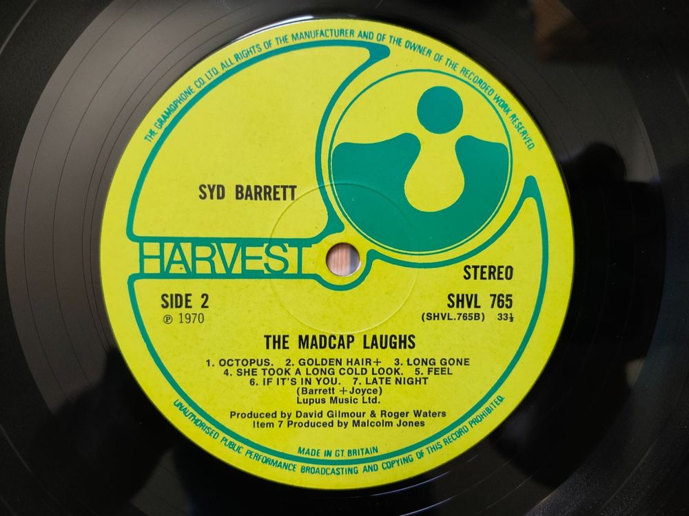 Syd Barrett The Madcap Laughs UK Original Erstpressung 1970 (Gebraucht ...