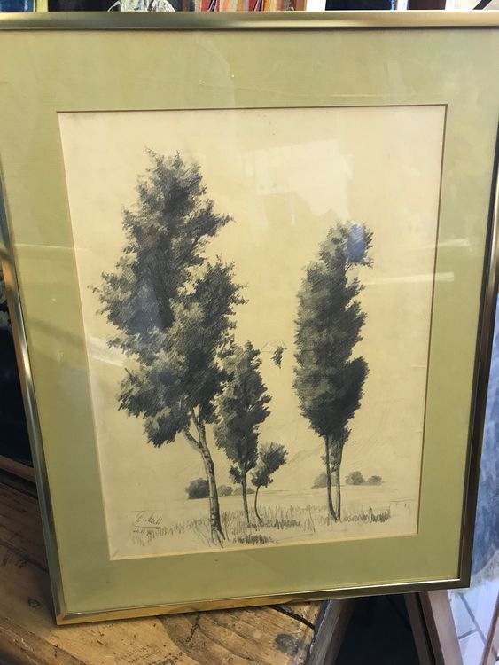 Conrad Meili Bleistift Skizze signiert und datiert (Gebraucht) in Frasnacht für CHF 250 – nur ...