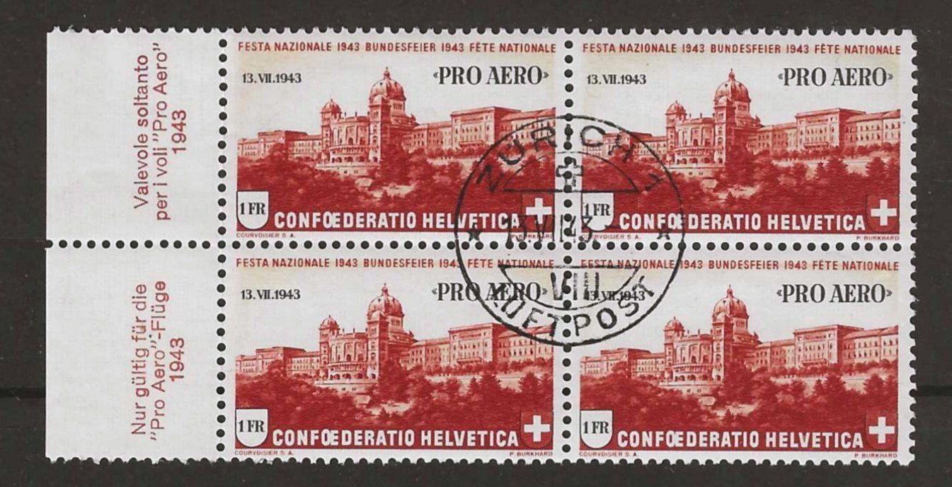 1943 : Pro Aero Ausgabe Nr. 36 im VB - Ersttag (Gebraucht) in Gümligen ...